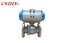 China RF Flange Pneumatic Actuated Ball Valve with Manual Override - 2-8 Bar Operating Pressure, DN15-DN200 Size Range for sale