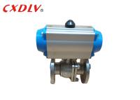 China Double Acting Flange Pneumatic Actuated Ball Valve 150LB with 8 Bar Operating Pressure and 13,024Nm Torque for sale