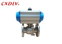 China SS316 2PC Full Port Pneumatic Actuated Ball Valve JIS10K 50A with 2-8 Bar Operating Pressure for sale