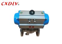 China SS316 2PC Full Port Pneumatic Actuated Ball Valve JIS10K 50A with 2-8 Bar Operating Pressure for sale