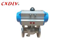 China SS316 2PC Full Port Pneumatic Actuated Ball Valve JIS10K 50A with 2-8 Bar Operating Pressure for sale