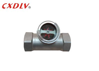 China Thread High Temperature Sight Glass with Spinners and Flap - 0-180°C Range, 0.6MPa Pressure - Visual Flow Indicator for sale