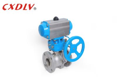 China W-4 Actuator Floating Ball Valve with Manual Override - 260mm Length, 300mm Height - Custom Colors Available for sale