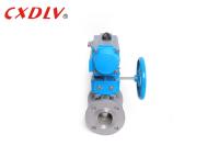 China W-4 Actuator Floating Ball Valve with Manual Override - 260mm Length, 300mm Height - Custom Colors Available for sale