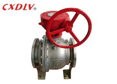 China DN150 6 Inch 2PC Trunnion Ball Valve CF8M Stainless Steel Split Body PN16 Pressure Rating for sale