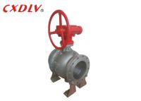 China Flange End Trunnion Ball Valve 2-24 Inch PN16 with Worm Gear Operation for Industrial Applications for sale