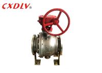 China Flange End Trunnion Ball Valve 2-24 Inch PN16 with Worm Gear Operation for Industrial Applications for sale