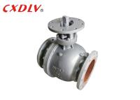 China Carbon Steel Trunnion Ball Valve CF8 2-24 Inch PN16 Flanged Design with ISO 9001 Certification for sale