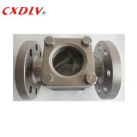 China Flanged Sight Glass with Stainless Steel Flapper Borosilicate Glass PN16 2 Inch for sale