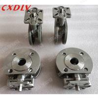 China Flanged Wafer Ball Valve PN16, One Piece Body, Bare Stem with Adjustable Gland for Water/Gas/Oil for sale