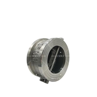 China Stainless Steel Dual Plate Check Valve Wafer Type SS316 SS304 Suitable for PN16 and PN25 Pressure Classifications for sale