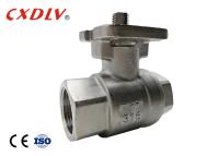 China 2PC Stainless Steel 316 Ball Valves 1000WOG with Mounting Pad - 1/2