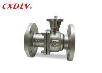 China Two-Piece Stainless Steel Ball Valve DN15-DN200 Double Flange Full Bore High Platform PN16-PN63 for sale