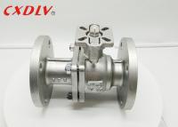 China Two-Piece Stainless Steel Ball Valve DN15-DN200 Double Flange Full Bore High Platform PN16-PN63 for sale