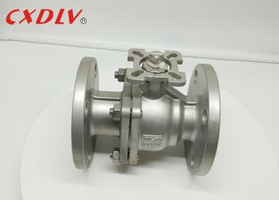 China 150LB Stainless Steel Flanged Ball Valve CF8M with Direct Mounting Pad - 1/2