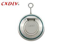 China DN80 Stainless Steel Soft Seat Thin Wafer Swing Check Valve -20℃ to 180℃ Temperature Range ISO Certified for sale