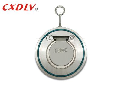 China DN80 Stainless Steel Soft Seat Thin Wafer Swing Check Valve -20℃ to 180℃ Temperature Range ISO Certified for sale
