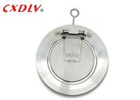 China DN200 8 Inch Spring Load Swing Check Valve Stainless Steel Metal Seat CE Certified - 273mm PN16 Size for sale