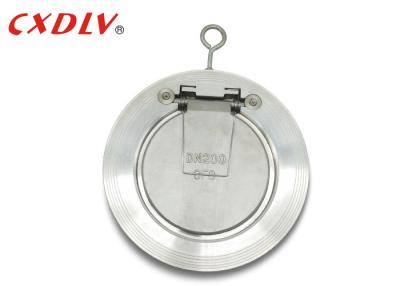 China DN200 8 Inch Spring Load Swing Check Valve Stainless Steel Metal Seat CE Certified - 273mm PN16 Size for sale