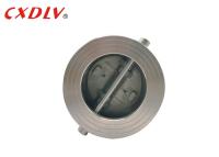 China Stainless Steel Wafer Dual Plate Check Valve PN16 - 100mm to 200mm Sizes for Industrial Backflow Prevention for sale