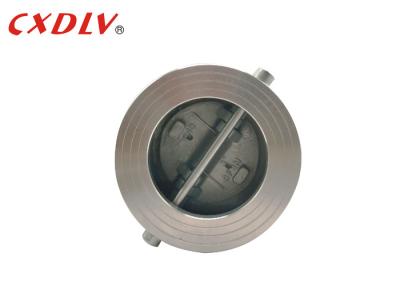 China Stainless Steel Wafer Dual Plate Check Valve PN16 - 100mm to 200mm Sizes for Industrial Backflow Prevention for sale