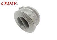 China DN80 CF8M Dual Plate Check Valve PN16 Pressure Rating with 73mm Length and 142mm Diameter for sale