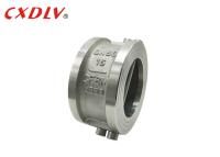 China Stainless Steel Wafer Type Double Disc Swing Check Valve PN16/PN25 with 100-200mm Sizes for sale