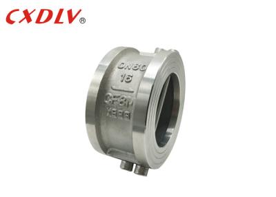 China Stainless Steel Wafer Type Double Disc Swing Check Valve PN16/PN25 with 100-200mm Sizes for sale