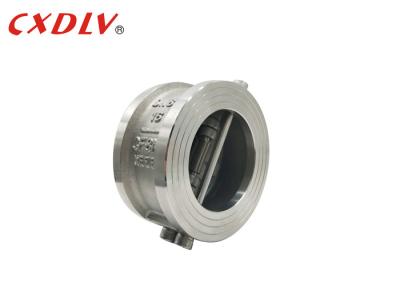 China SUS304/316 H76 Dual Plate Check Valve - Double Door Swing Wafer Type DN50-DN500 PN16 for sale