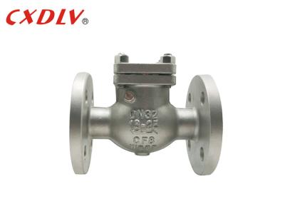 China CF8/CF3 Flange Ends One Way Swing Check Valve DN25-DN300 PN16-PN40 Industrial Grade for sale