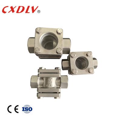 China Stainless Steel Screwed Sight Glass Flow Indicator PN16 0.6Mpa DN15-DN40 for sale
