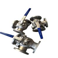 China Stainless Steel DN200 CF8M 3-Way Flanged Ball Valve PN16 PN25 PN40 -20°C to 185°C for sale