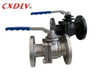 China DIN PN16 DN50 Flanged Ball Valve PTFE Seat Full Port 2PC Water Oil for sale