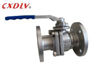 China DIN PN16 DN50 Flanged Ball Valve PTFE Seat Full Port 2PC Water Oil for sale