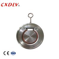 China H74 Single Disc Swing Wafer Check Valve with Spring Stainless Steel ANSI 150LB 1.5-24 Inch for sale