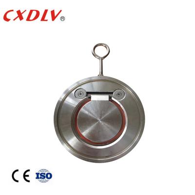 China H74 Single Disc Swing Wafer Check Valve with Spring Stainless Steel ANSI 150LB 1.5-24 Inch for sale