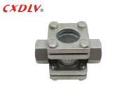 China Plain Threaded 3/4 Inch Flow Indicator PN16 Flanged Sight Glass for Pipeline Observation for sale