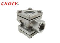 China Plain Threaded 3/4 Inch Flow Indicator PN16 Flanged Sight Glass for Pipeline Observation for sale