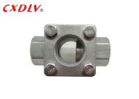 China Plain Threaded 3/4 Inch Flow Indicator PN16 Flanged Sight Glass for Pipeline Observation for sale