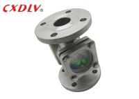 China ANSI CF8 Straight Through Flanged Sight Glass With Balls Inside for sale