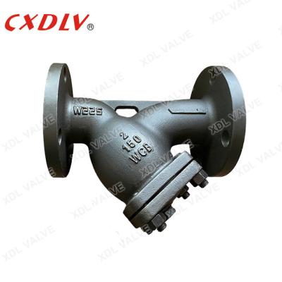 China Carbon Steel Y Strainer Valve with Flanged Ends Mesh 80 PN16 RF - DN15 to DN50 Sizes -29°C to 180°C Temperature Range for sale
