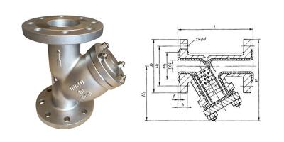 China DN200 Stainless Steel Y Strainer Valve with 40Mesh PN16 RF Flanged End Filter for Industrial Applications for sale