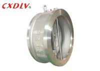 China CF3M Dual Plate Check Valve DN350 PN25 for Sea Water - 184mm Length, 458mm Diameter for sale