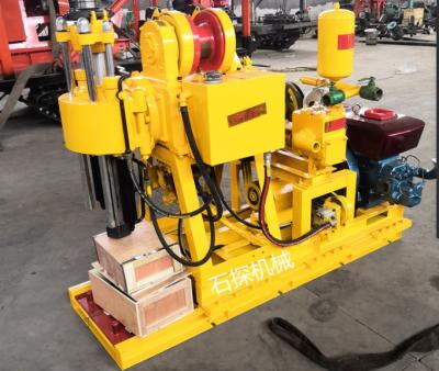 China Diesel Engine Geological Drilling Rig Machine 22HP Crawler Mounted for sale