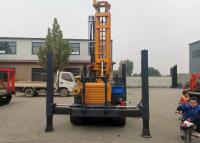 China 260m Pneumatic Crawler Mounted Water Well Drilling Rig 85kW DTH Hammer for sale