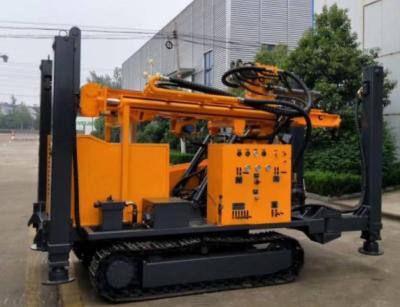 China Water Borehole Diesel Engine Crawler Mounted Drill Rig 260 Meters Deep Blasting for sale
