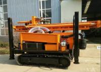 China Water Borehole Diesel Engine Crawler Mounted Drill Rig 260 Meters Deep Blasting for sale