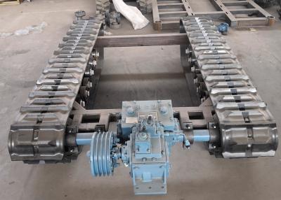 China 720mm Width Steel Rubber Crawler Track Undercarriage 1.5T Capacity with 35° Slope Angle for Construction Equipment for sale