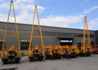 China 8 Wheels Folding Tower Crawler Track Undercarriage for Earth Drilling Equipment 10 Ton for sale