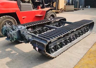 China 20 MT Capacity Rubber Crawler Chassis With Diesel Engine For Mobile Drilling Machine for sale